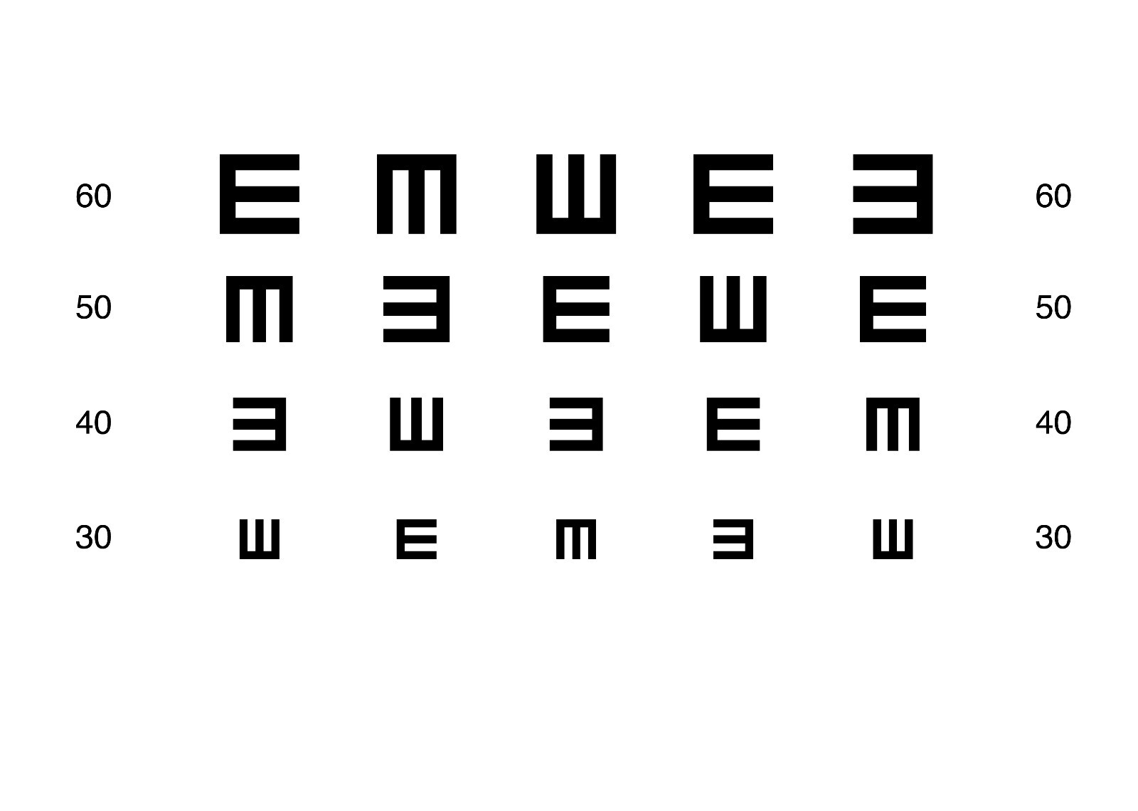 Elite Digital Eye Chart Vision Optics Visual Acuity Software Chart Used ...