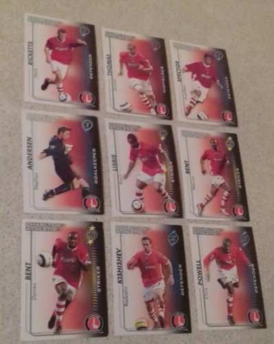 SHOOT OUT CARDS 2005/06 (05/06) - Charlton Athletic Set of 18 Cards ...