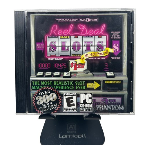 Reel Deal Slots & Video Poker PC Computer Phantom EFX CD Game COMPLETE ...