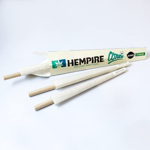 Hempire Cones King Size | 109mm - 72 Pack | Natural Pre Rolled Paper ...