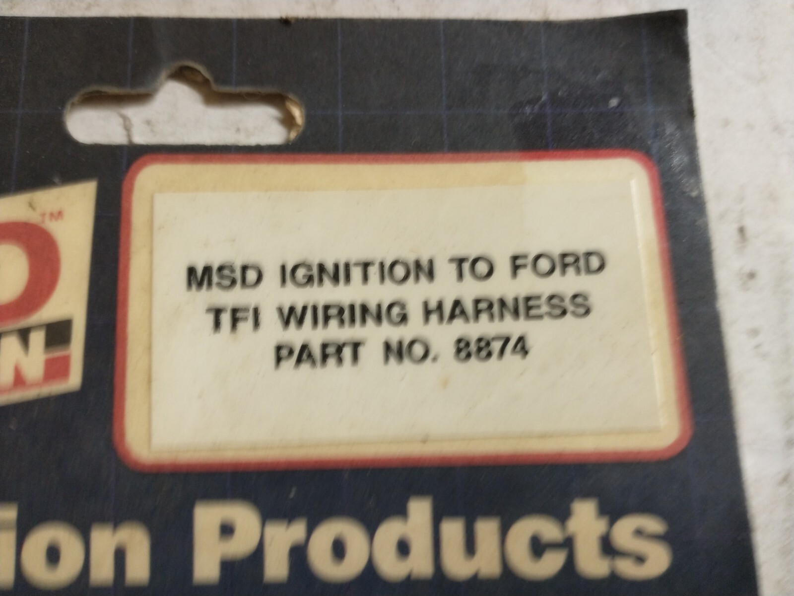 MSD 8874 Ford TFI Ignition Wiring Harness for sale online | eBay