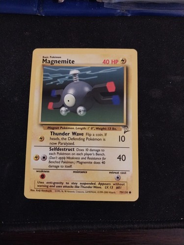 Pokémon TCG Magnemite Base Set 2 79/130 Regular Unlimited Common | eBay