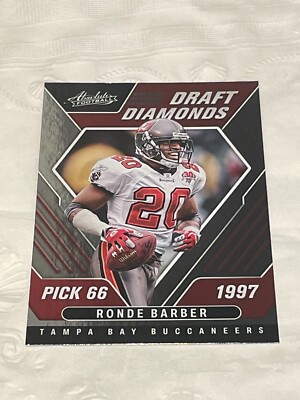2022 Panini Absolute Ronde Barber DRAFT DIAMONDS insert Buccaneers DD ...