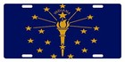 INDIANA State Flag Custom License Plate State Emblem ORIGINAL Version ...