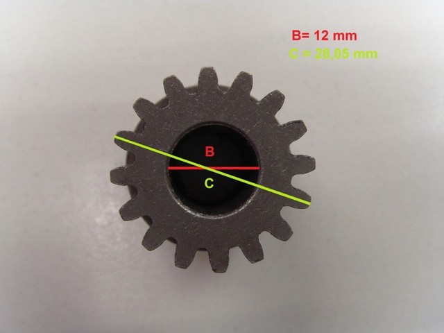 Ritzel Rad Zahnrad rechts Zugkraft Rasenmäher Harry 100162 online ...