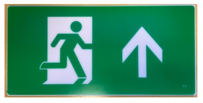 Running Man Sign Down Arrow | eBay UK