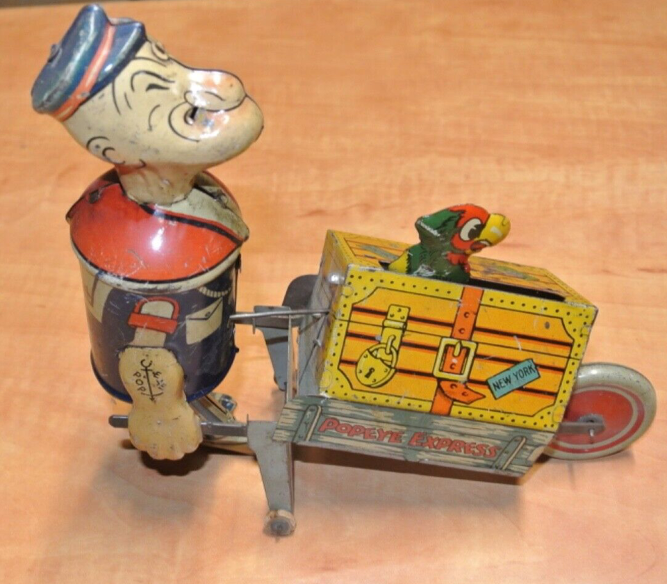ANTIQUE TIN POPEYE WIND UP TOY | eBay