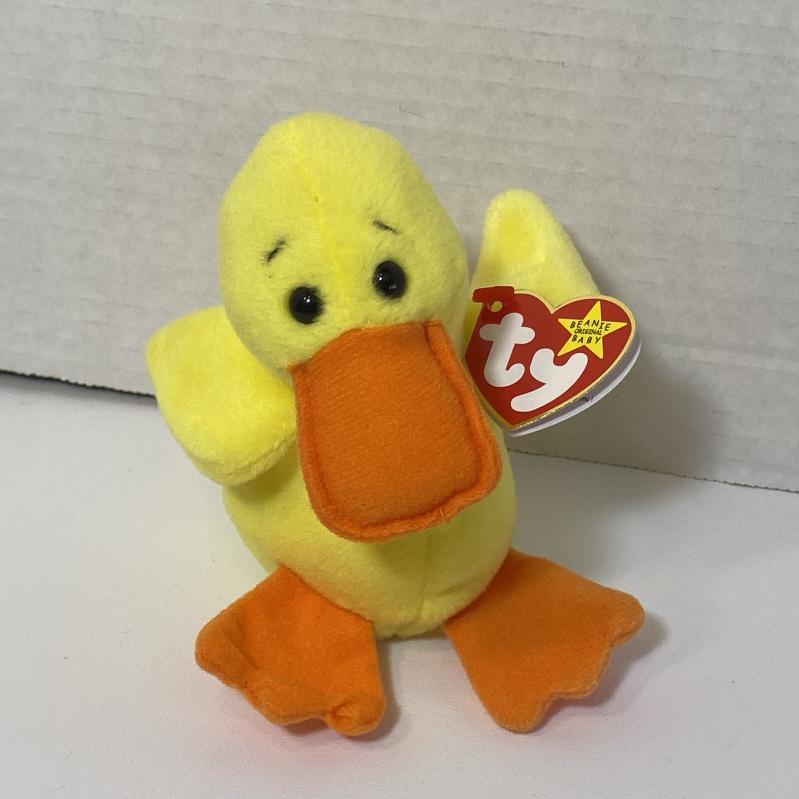 Ty Original Beanie Baby - Quackers The Duck 6" Plush Toy (4024)Easter ...
