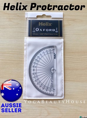 Helix Oxford Protractor Geometry Mathematical Instrument 180 degree ...