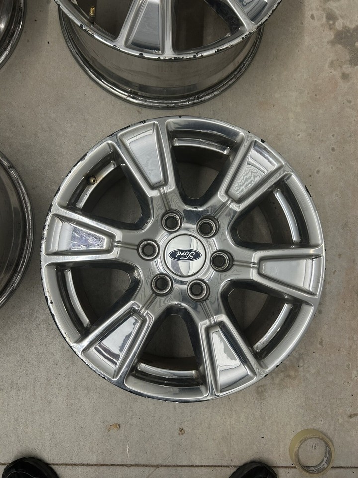 18” 18 INCH FORD F-150 OE 2015 2016 2017 OEM STOCK FACTORY CHROME WHEEL ...