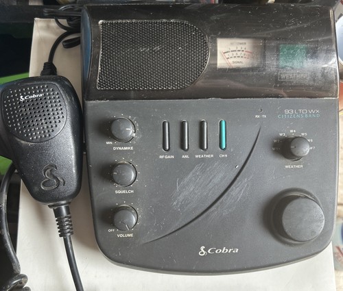 Vintage Dusty But Works Cobra CB Base Station 93 LTD WX With Mic | eBay