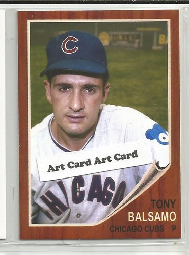Tony Balsamo Chicago Cubs 2022 Baseball Art Card | eBay