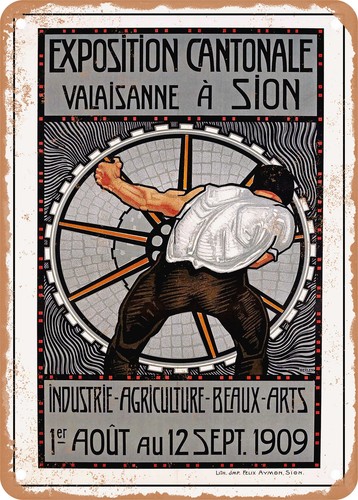 METAL SIGN - 1909 Canton of Valais Exhibition | eBay