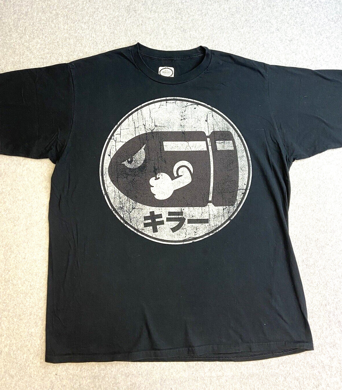 Nintendo Super Mario Bullet Bill Black Shirt Mens Lar… - Gem