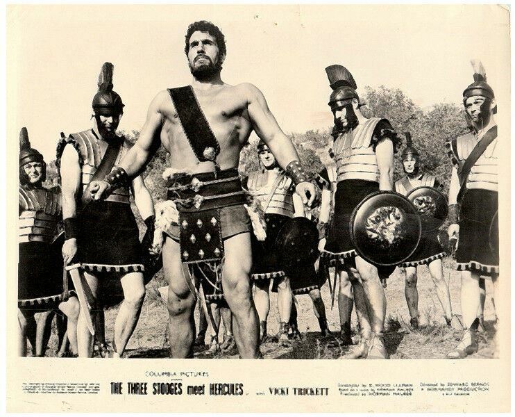 THE THREE STOOGES MEET HERCULES Original Lobby Card Samson Burke | eBay