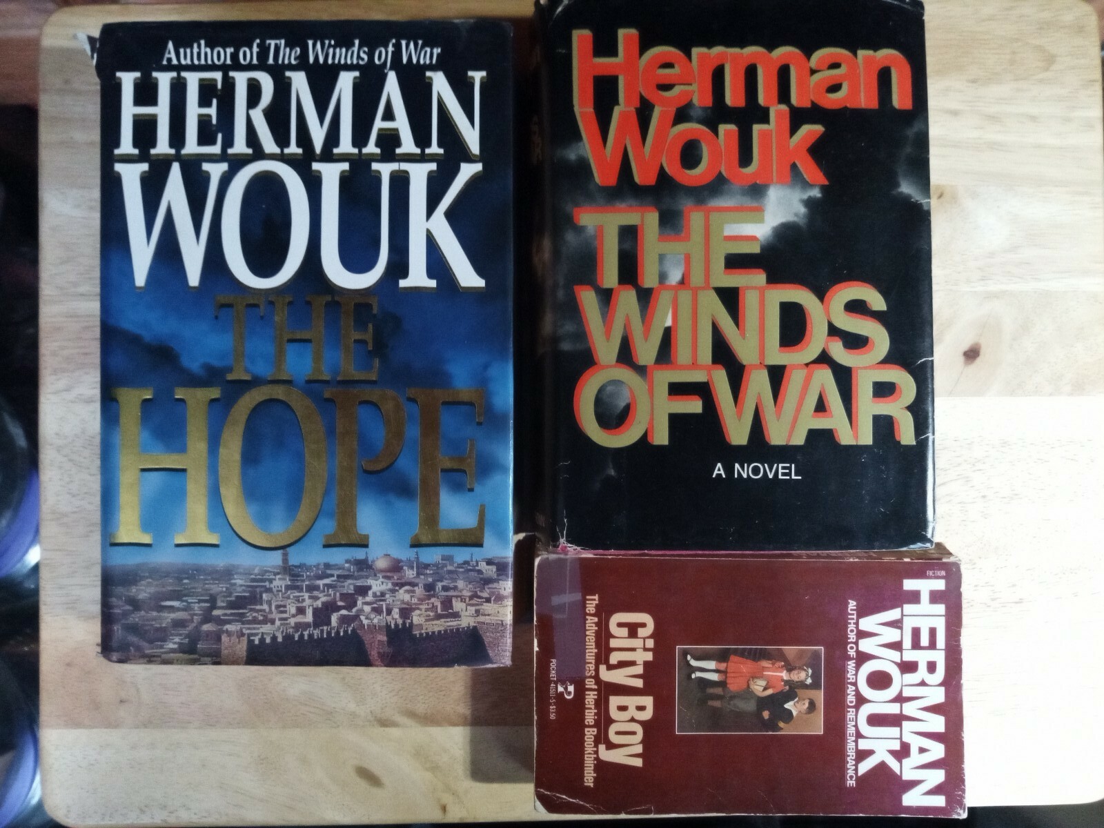 Lot of 3 Herman Wouk Classic Novels: The Hope, Winds of War, City Boy ...