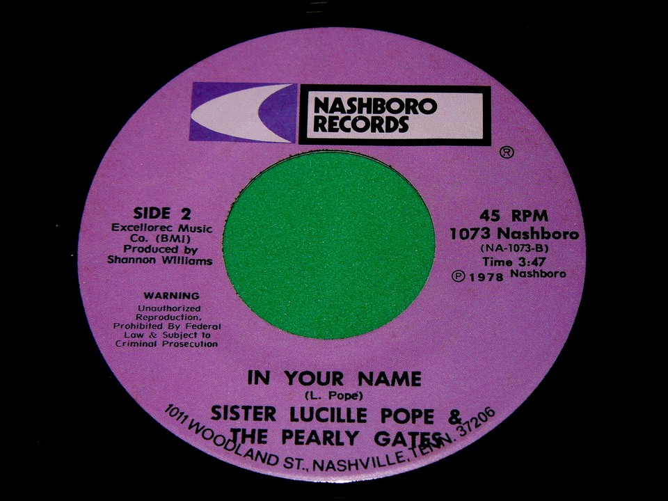 nos : SISTER LUCILLE POPE & THE PEARLY GATES "You Better Mind" UNPLAYED ...