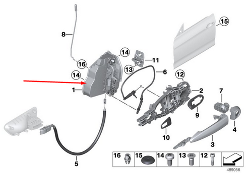BMW 1 E88 Serrure de porte avant droite LHD 51217229462 7229462 NOUVEAU ...