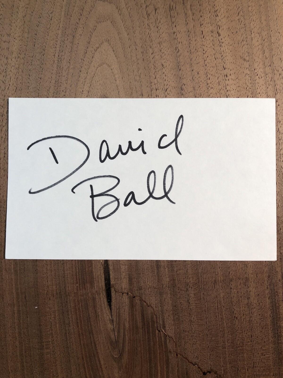 David Ball Country Music Hall of Fame Autograph Signature Signed Card ...
