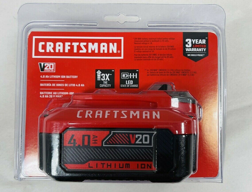 Genuine Craftsman CMCB204 V20 Lithium Ion Battery 4.0 Ah | eBay