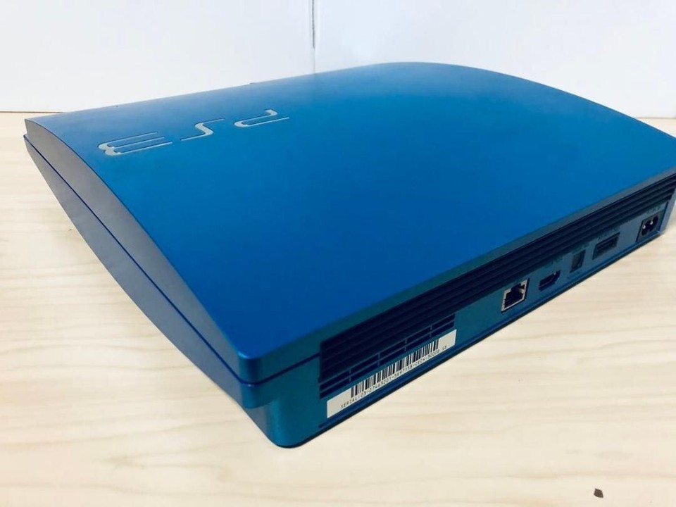 PS3 Splash Blue CECH 3000B 320GB Console Full Accessories Slim [CC] | eBay