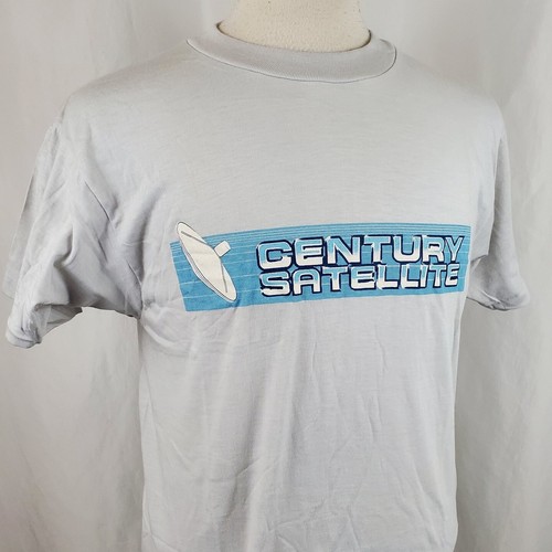 Vintage Century Satellite T-Shirt Large Blue 50/50 Single Stitch ...