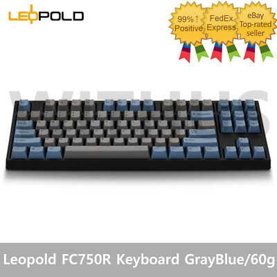 Leopold FC750R OE High-End Mechanical Keyboard GrayBlue/60g-Black/ENG ...