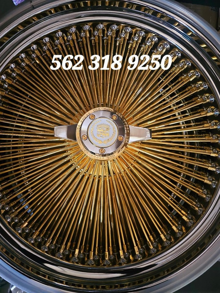 4 - 13x7 Zenith style wire wheels Rev 72 Spokes Cross Lace All Chrome ...