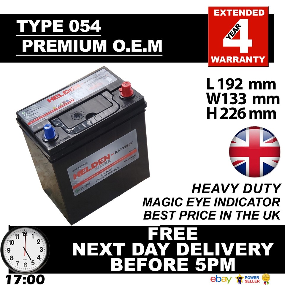 054 Platin 40AH Car Battery fits many Chevrolet Daewoo Honda Hyundai ...