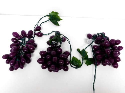 Vintage Indoor/Outdoor Grape Cluster String Lights Approximate 6' Cord ...