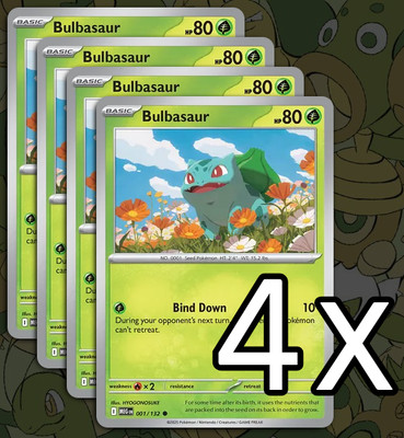 4x Bulbasaur 001/132 - ME01: Mega Evolution - Pokémon TCG | eBay