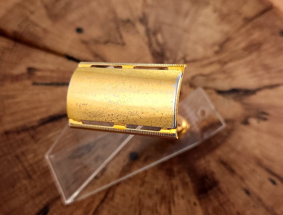 Gillette Contract Tech Gold Vintage Double Edge Safety Razor | eBay