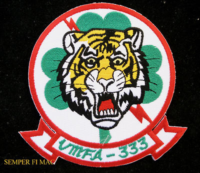 US MARINES VMFA-333 FIGHTING SHAMROCKS PATCH USS FA18 AD1 SBD F4U F6F ...