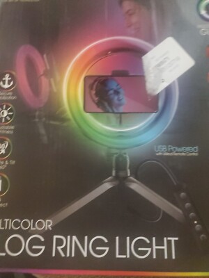 BYTECH VLOG Multicolor Ring light 3.5” 12W Universal Phone holder ...