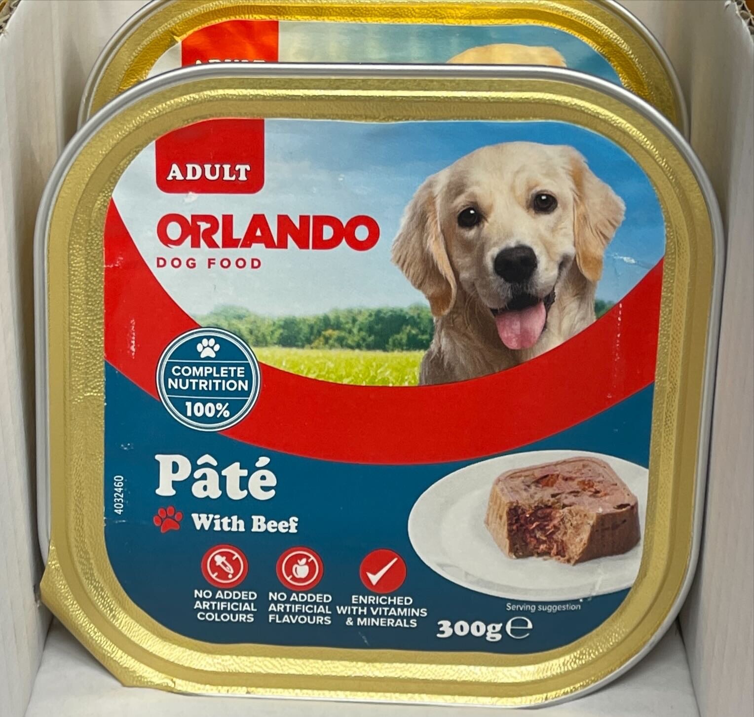 Orlando Premium Dog Food, Pate with Beef 300g X 6 | eBay