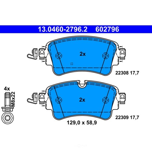 Disc Brake Pad Set-Original Disc Brake Pads ATE 602796 | eBay