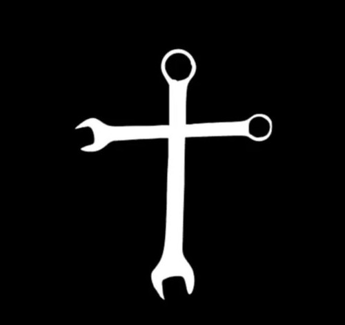Cross Wrench Mechanic Tools Religious Vinyl Decal Sticker Window ...