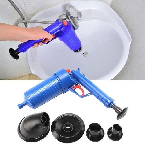 Air Pump Drain Blaster Sink Plunger Bath & Toilet Blockage Remover Pipe ...