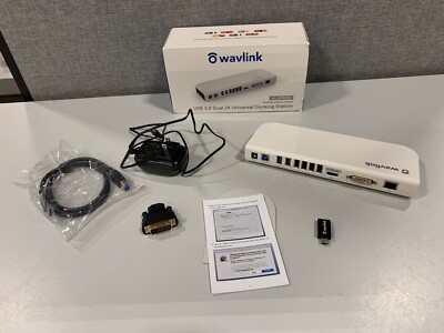 Wavlink USB 3.0 WL-UG39DK1 Dual Video Universal Docking Station Open ...