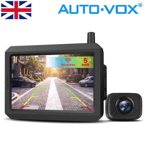 AUTO-VOX W-7 Digital Wireless Rear View Reversing Camera + 5" LCD ...