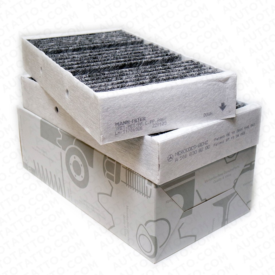 Mercedes-Benz GLS GLE GL ML Activated carbon Cabin Air Filter Kit OEM ...