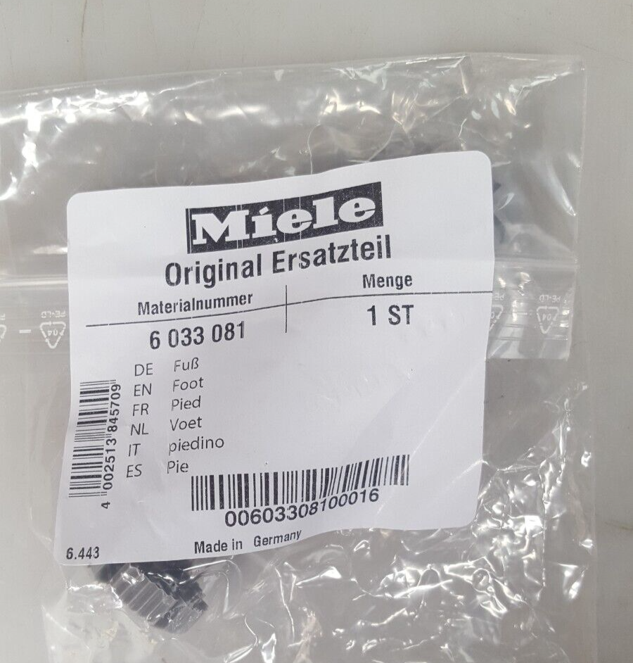 Genuine Miele Dishwasher Adjustable Threaded Leg Part # 6033081 for ...