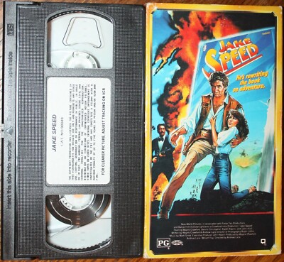 JAKE SPEED (vhs) Wayne Crawford, John Hurt. Very Good Cond. Rare ...
