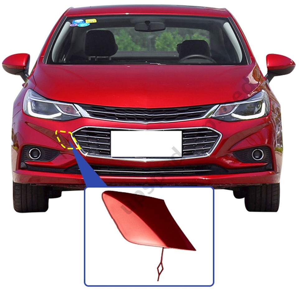 Front Bumper Tow Hook Hole Eye Cover Cap For Chevrolet Cruze 2016-2018 ...