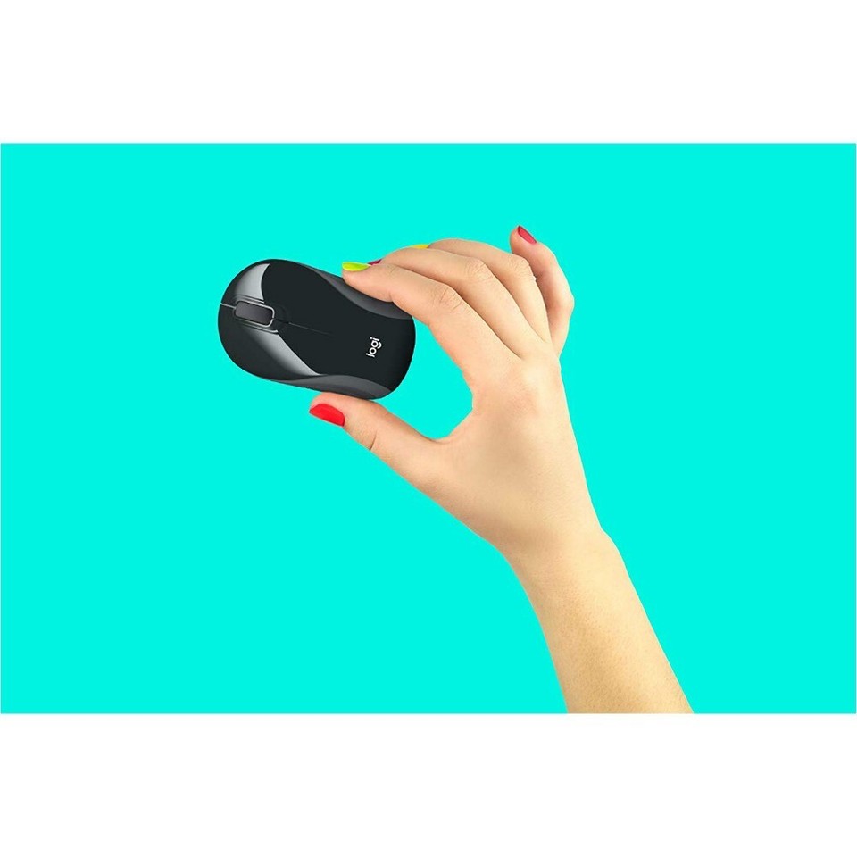 Logitech M187 Wireless Mini Mouse Pocket Portable Sized Black ...