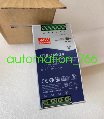 Brand new MEAN WELL TDR-240-24 24V 10A switching power supply Via Fedex ...