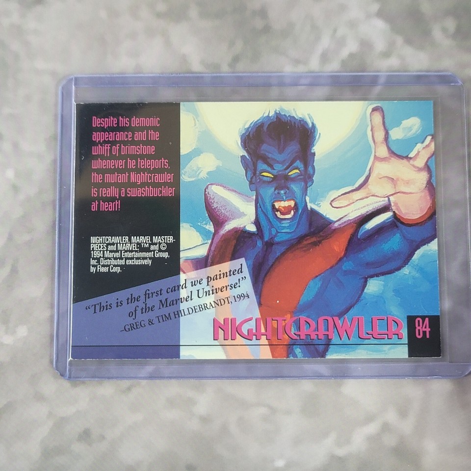 1994 Fleer Marvel Masterpieces Trading Card - #84 Nightcrawler | eBay