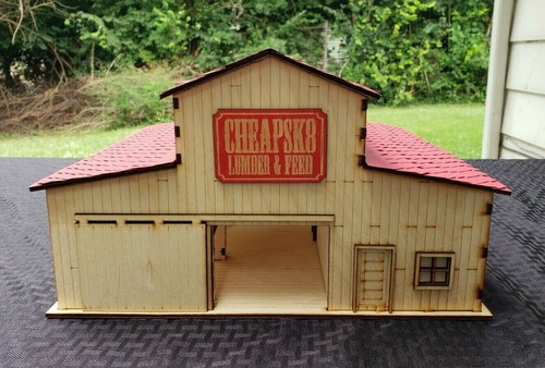 O Scale Lumber Mill & Feed - Model railroad train kit building | eBay