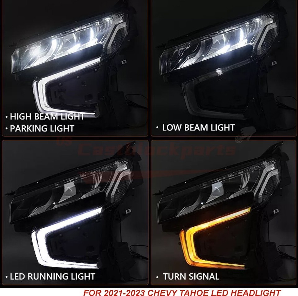 For 2021-2023 Chevy Tahoe Suburban LED Headlight Headlamp Passenger ...