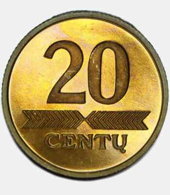 Proof 2003 Lithuania 20 Centu Centai Cents Litai Litas coin | eBay